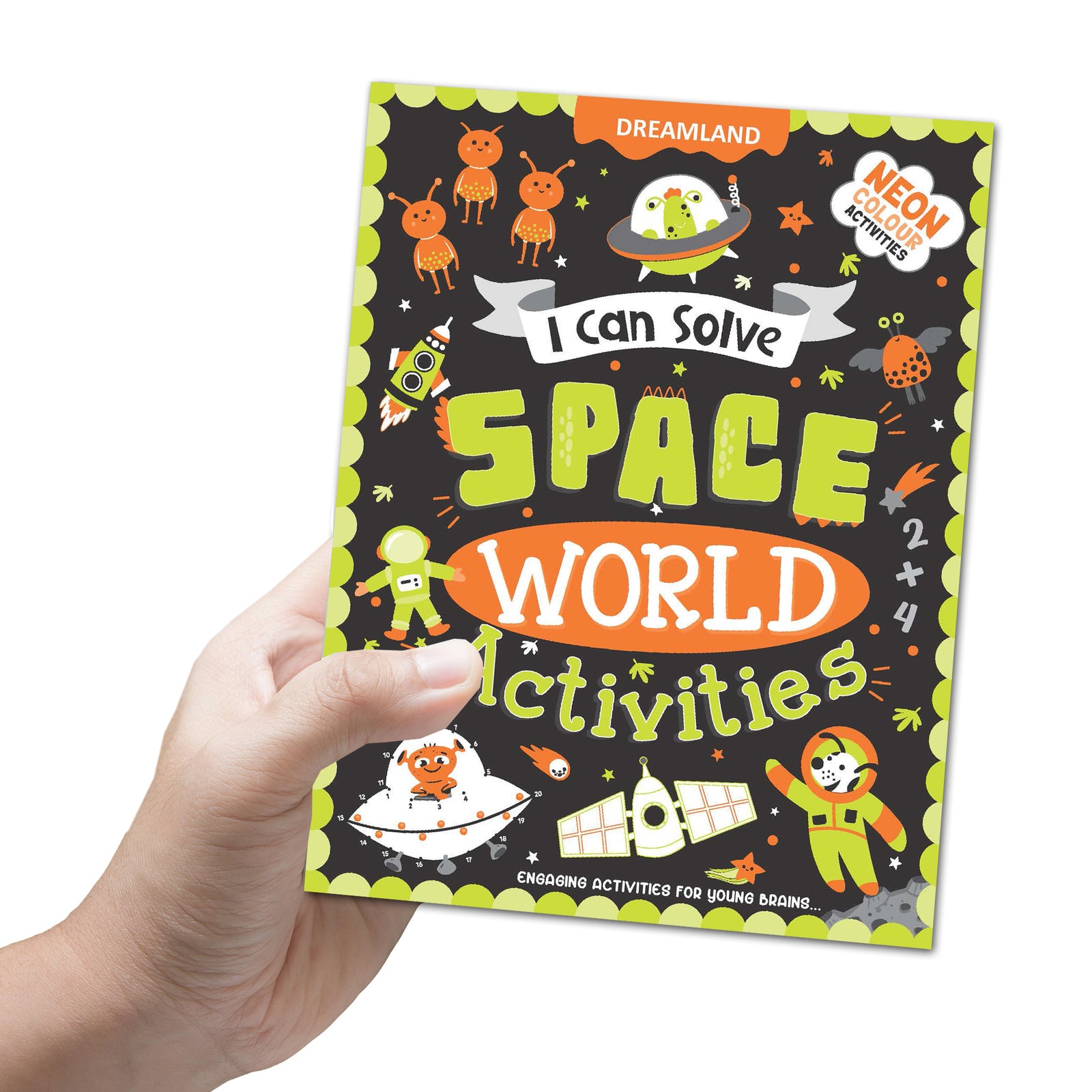 Space World Activities - I Can Solve Activity Book for Kids Age 4- 8 Y