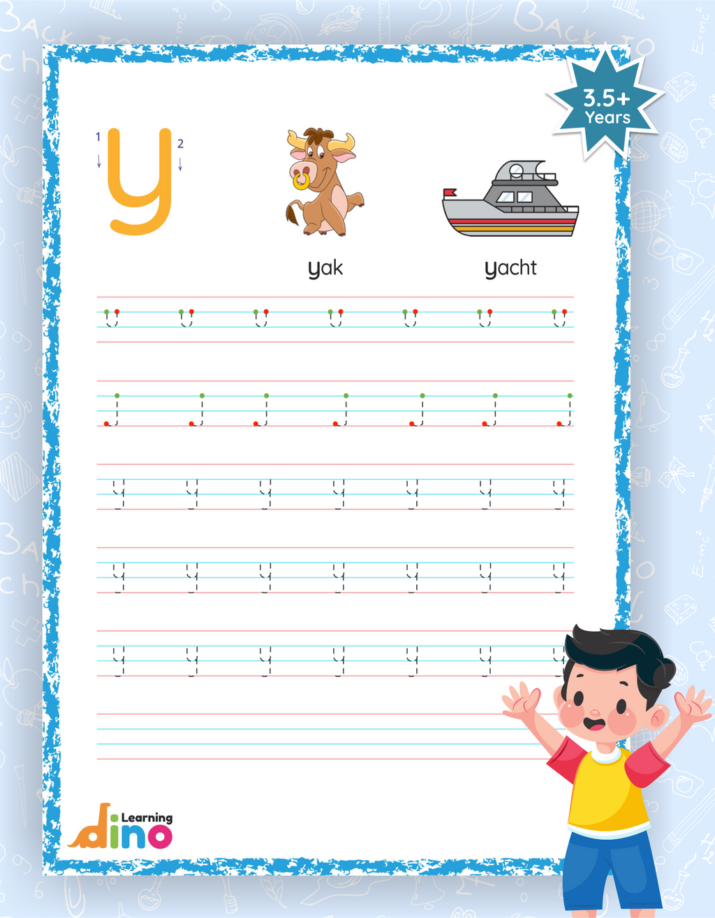 Learning Dino|Learning Dino LKG English Practice Worksheets with ...