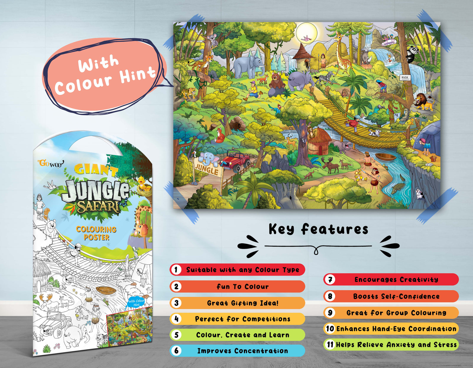 JoGenii|GIANT-JUNGLE-SAFARI-COLOURING-POSTER,-GIANT-AT-THE-MALL ...