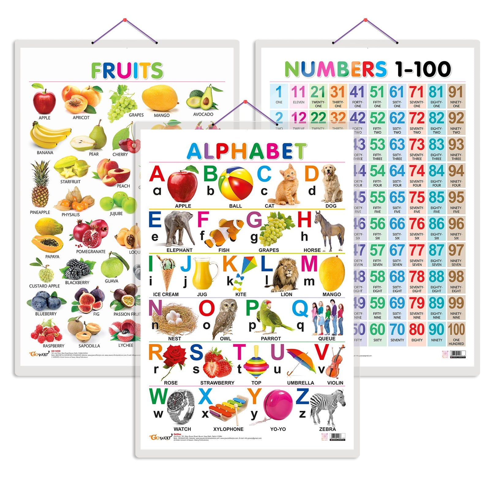 JoGenii|Set-of-3-Alphabet,-Fruits-and-Numbers-1-100-Early-Learning ...