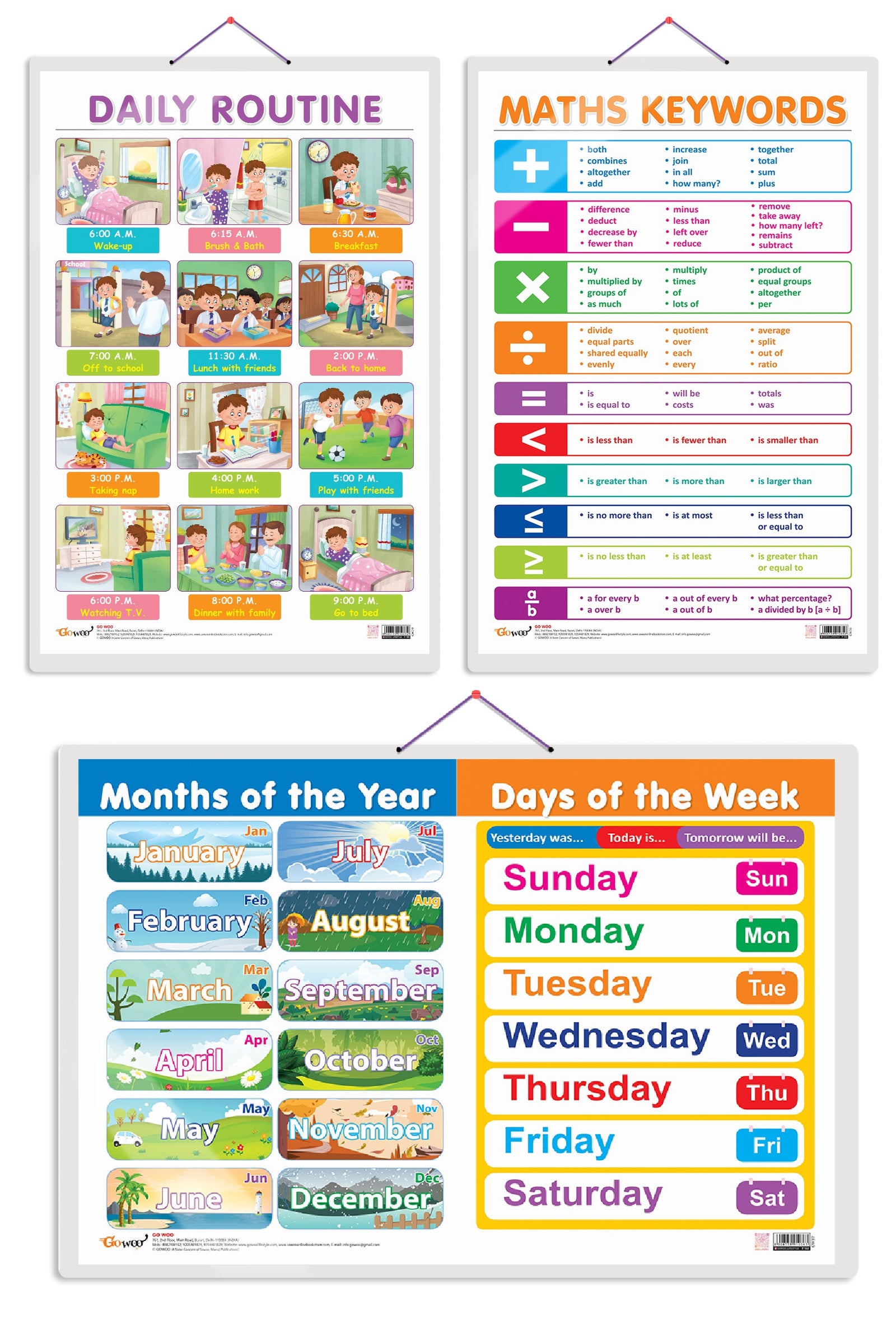 JoGenii|Set-of-3-MATHS-KEYWORDS,-MONTHS-OF-THE-YEAR-AND-DAYS-OF-THE ...