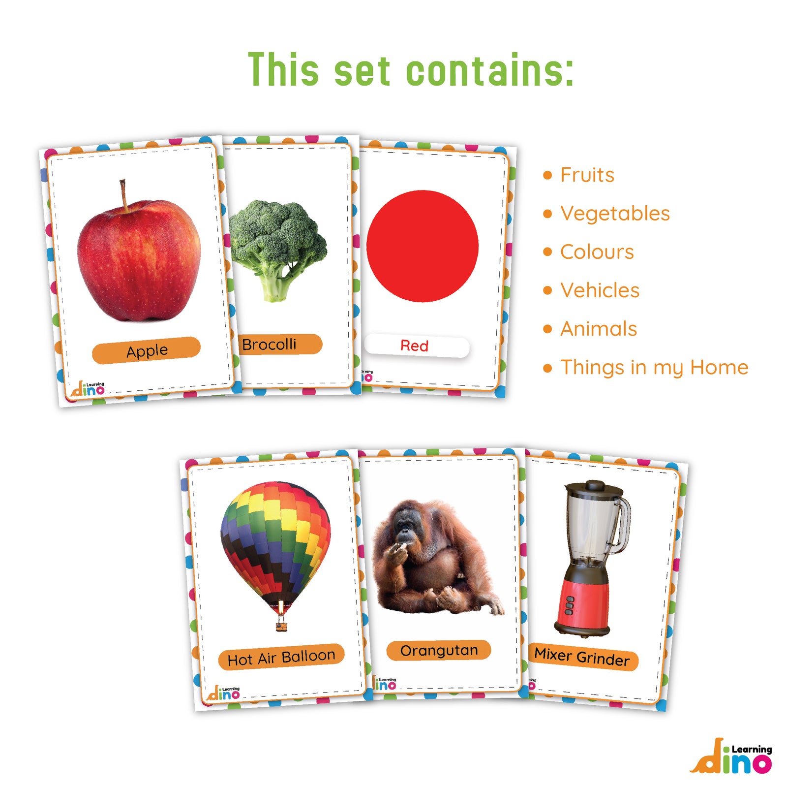 Learning Dino|EARLY LEARNING FLASHCARDS| JoGenii