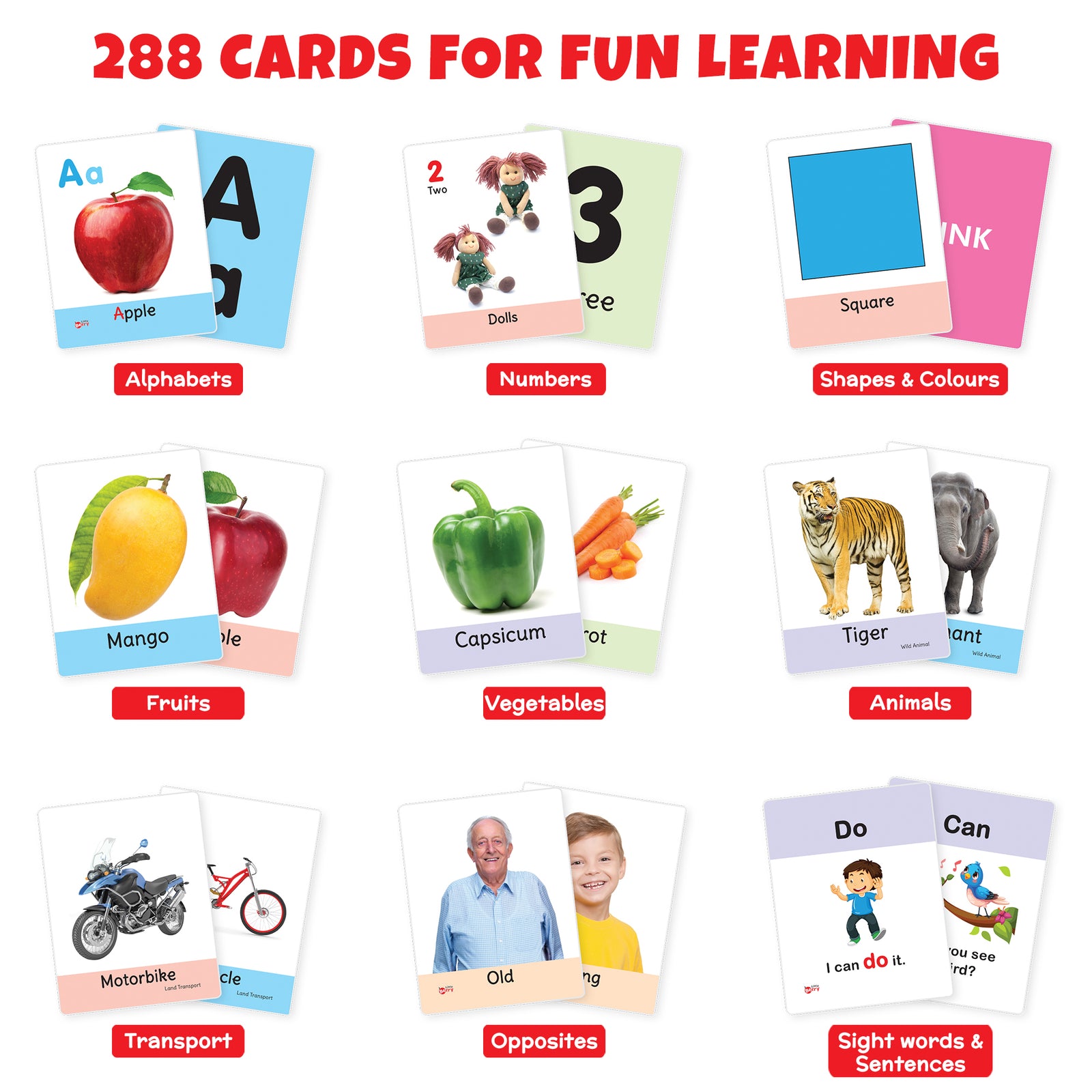 Little Berry | Little Berry Big Flash Cards for Kids (All-in-One Bundle ...