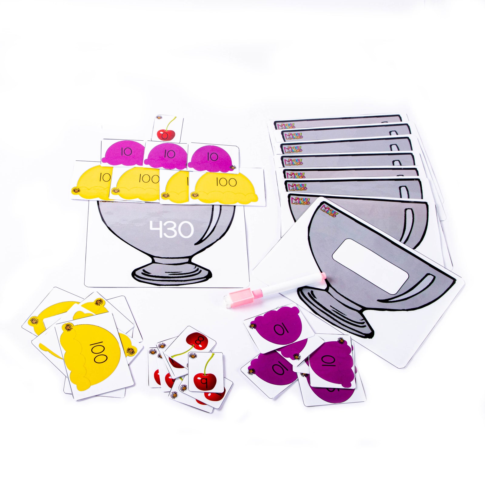 JoGenii |Math Activity - Place Value Icecream|Monkey Minds