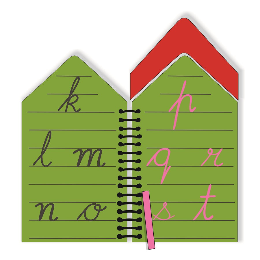 JoGenii |The Funny Mind Hut Shape Wooden A to Z Small Cursive Letters ...